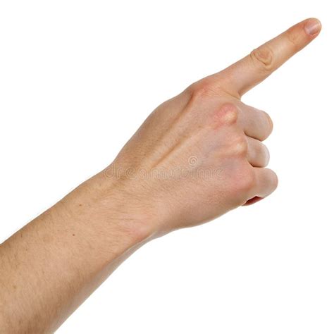 swipe left hand isolated on white background stock illustration