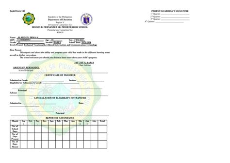 Deped Form 138 Pdf