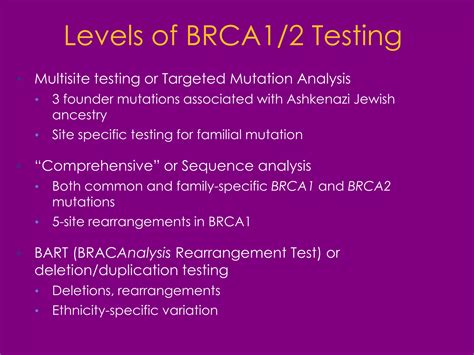 Understanding Brca1 2 Cancer Risk Pptx