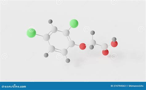 Auxin Molecular Structure 3d Model Molecule Indole 3 Acetic Acid Structural Chemical Formula