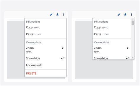 Popover Menu Intelligence Community Design System