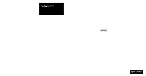 Export Image Codesandbox