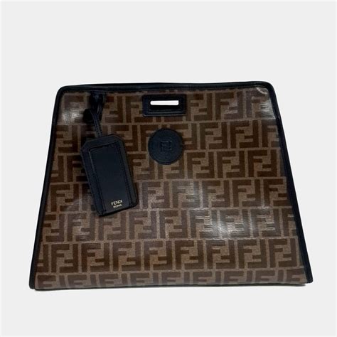 Fendi Brown Pvc Peekaboo Cover Fendi Tlc