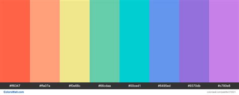 Css 8 Colors Palette Ff6347 Ffa07a F0e68c Colorswall