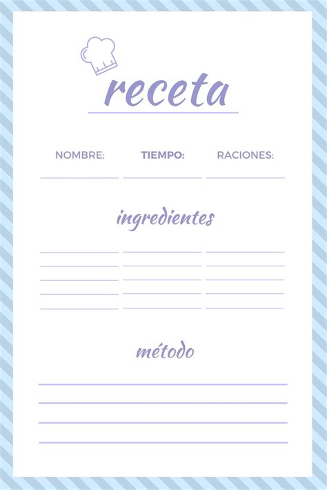 Plantillas Para Recetario De Cocina Canva