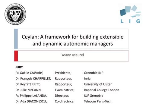 Ppt Ceylan A Framework For Building Extensible And Dynamic Autonomic