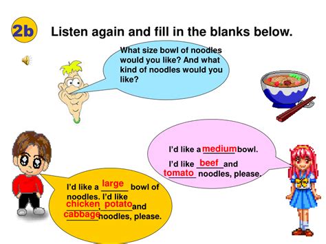 Unit 10 Id Like Some Noodles Sectiona 2a 2d 课件 共23张ppt 2022 2023学年人教版英语七年级下册 21世纪教育网