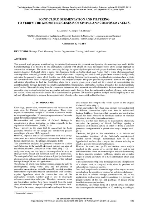 pdf point cloud segmentation and filtering to verify the geometric