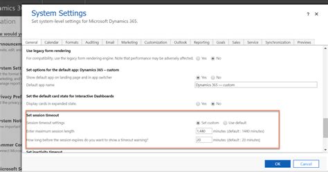 Dynamics 365 Crm Dynamics 365 Session Time Out