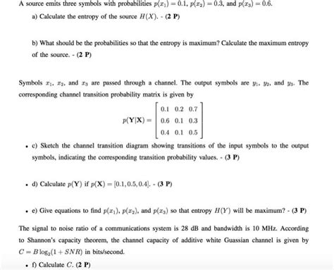 Solved A Source Emits Three Symbols With Probabilities P 21 Chegg