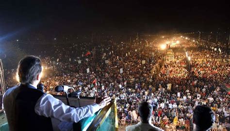 Pti Jalsa In Lahore Musas Academy