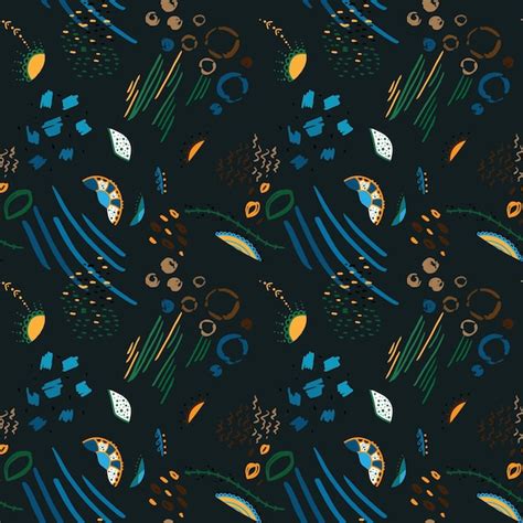 Premium Vector Abstract Vector Pattern Of Lines Curls Spots Dots