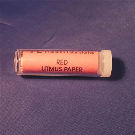 Red Litmus Paper School Science Equipment Uk