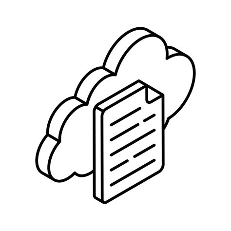Paper With Cloud An Amazing Icon Of Cloud File Internet Data Storage 40155295 Vector Art At