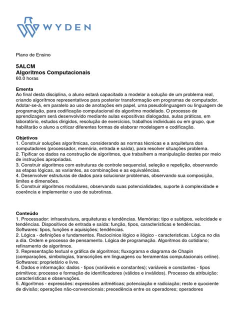 5alcm Algoritmos Computacionais Pdf Algoritmos Estrutura De Dados 5alcm Algoritmos Computacionais Pdf Algoritmos Estrutura De Dados