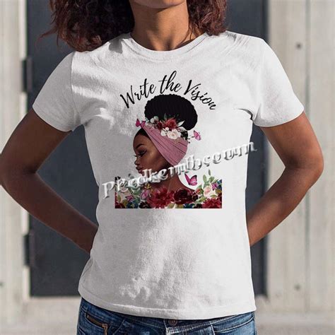 Beautiful Black Women Heat Transfer Printed For Custom Black Lady