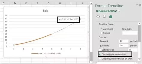 How To Display Equation On Chart In Excel