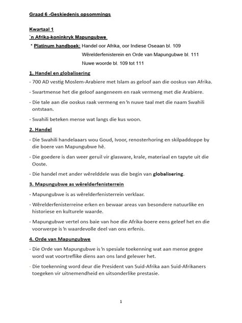 2023 Gr6 Kwartaal 2 Opsomming Pdf