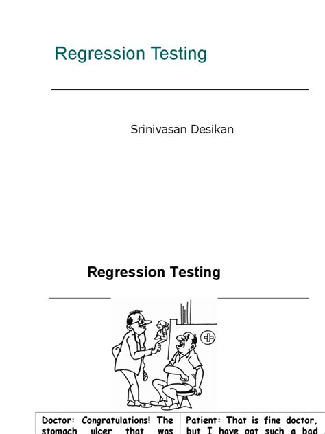 Regression Testing Pdf Software Bug Software Release Life Cycle