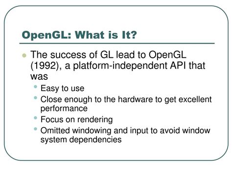 PPT Introduction To OpenGL PowerPoint Presentation Free Download ID 6599296