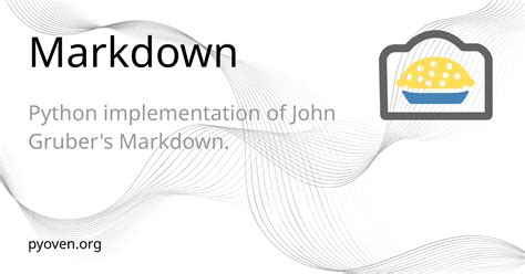 Markdown Oven