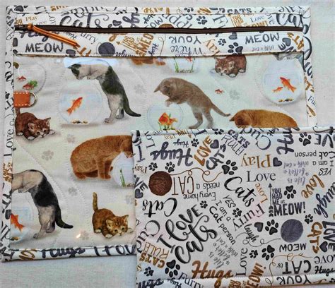 Cross Stitch Project Bag With Vinyl Front Project Bag For Cross