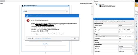 Error Aadsts65001 Microsoft Office365 Scope Help Uipath Community