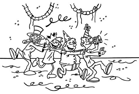 Kleurplaat Feest