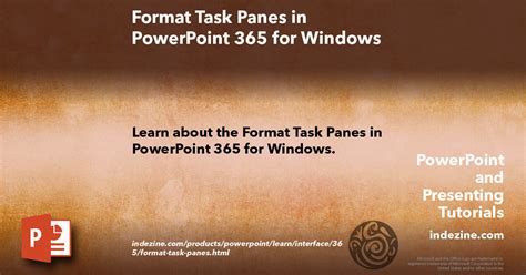 Format Task Panes In Powerpoint 365 For Windows
