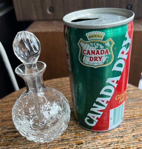 Antique Deco Crystal Cut Glass Perfume Scent Bottle Floral Etch