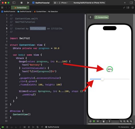 Swiftui Gauge Syntax And Basic Examples 4