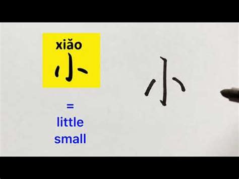 Video About How To Write Chinese Character 小 Small Little With Stroke Order And 汉语拼音汉字