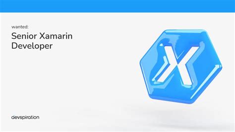 Devspiration On Linkedin Senior Xamarin Developer