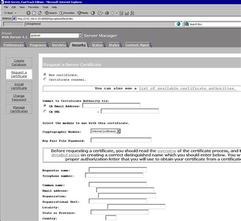 Generate CSR For Sun IPlanet At Quality SSL