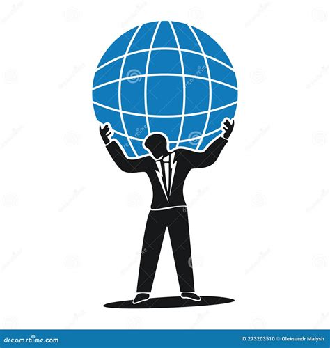 Business Responsibility Concept A Businessman Carries On His Back