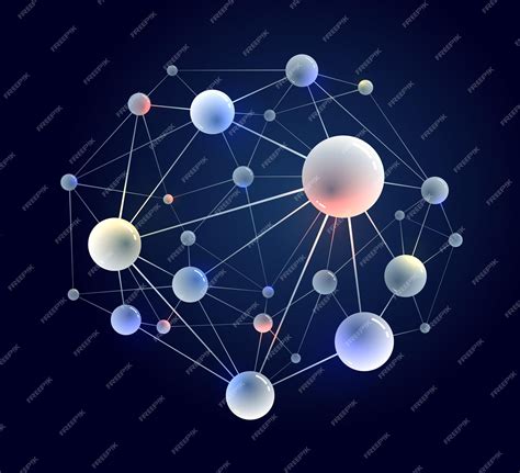 Молекулы вектор абстрактный фон элемент дизайна темы 3d размерная