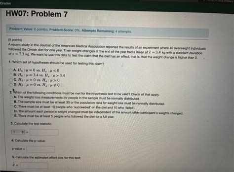 Solved Grades Hw07 Problem 7 Problem Value 9 Points