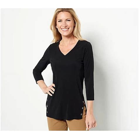 Susan Graver Liquid Knit Tops Susan Graver