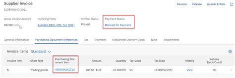 What Is The Function Of Release Blocked Invoices A Sap Community