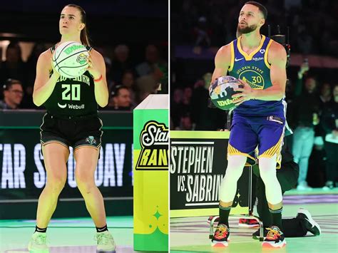 【stephen Curry Vs Sabrina Ionescu 3 Point Contest】 The Thief Of Time