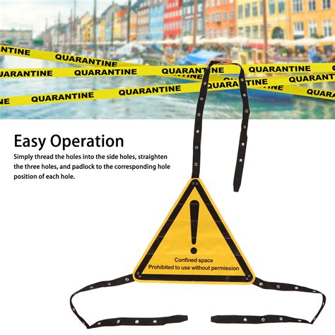 warning sign lockset isolation lock confined space caution sign