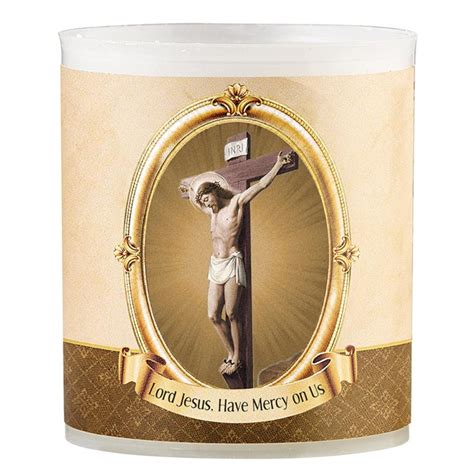 Crucifixion Devotional Votive Candle Pack Of 4 Fa Dumont Church