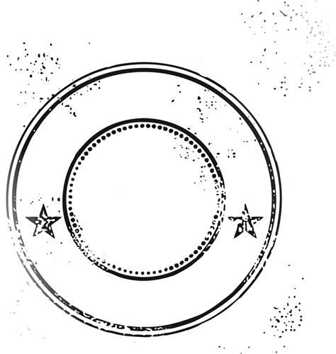 Passport Stamp Template Png