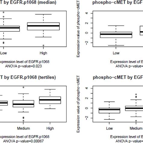 Patterns Of Correlation Between Egfr And Cmet Expression And