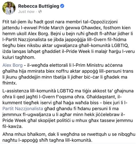 Pn Mp Alex Borg Insists Fibromyalgia Care Must Be Prioritised Over Free Sex Reassignment Surgery