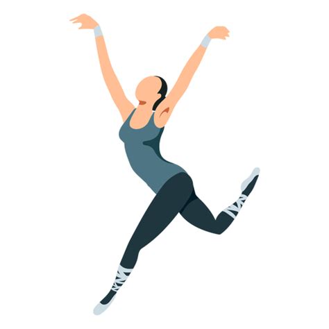 Diseño PNG Y SVG De Bailarina De Ballet Postura Bailarina Tricot Pointe