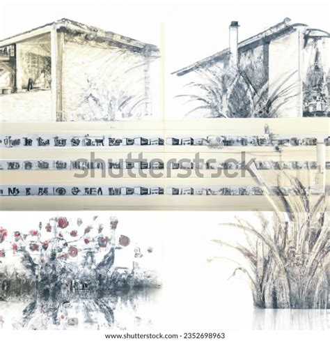 Pencil Sketch Artistic Image Precast Concrete Ai Generated Image