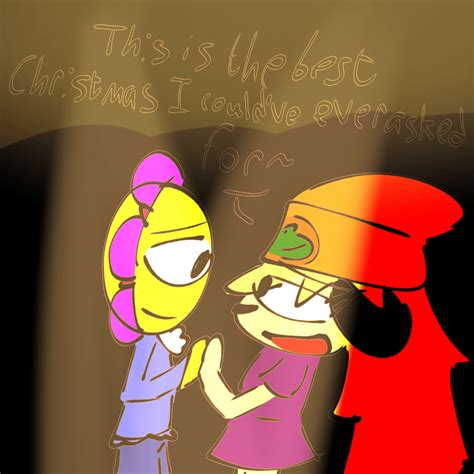 Fem Parappa And Male Sunny Dancing In Christmas Rparappa