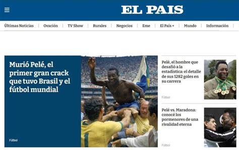Dor mundial imprensa internacional repercute morte de Pelé LANCE