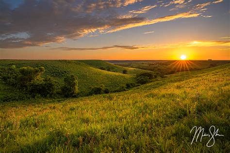 Handmade Products Home And Kitchen Metal Print Of Scenic Sunset Over